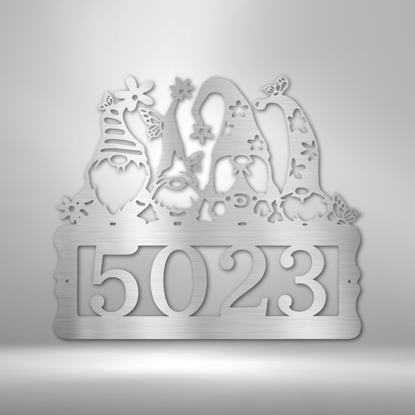 Gnome Address Sign - Steel Sign – Pipeline Proud